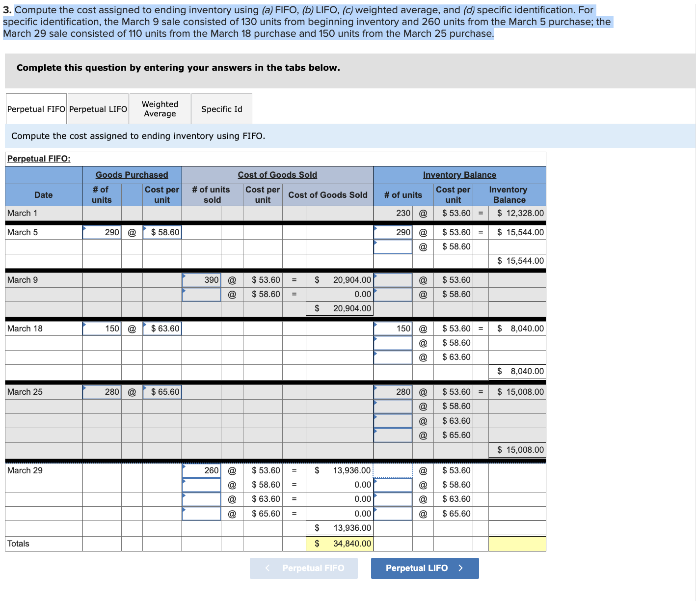 Solved 3. Compute the cost assigned to ending inventory | Chegg.com