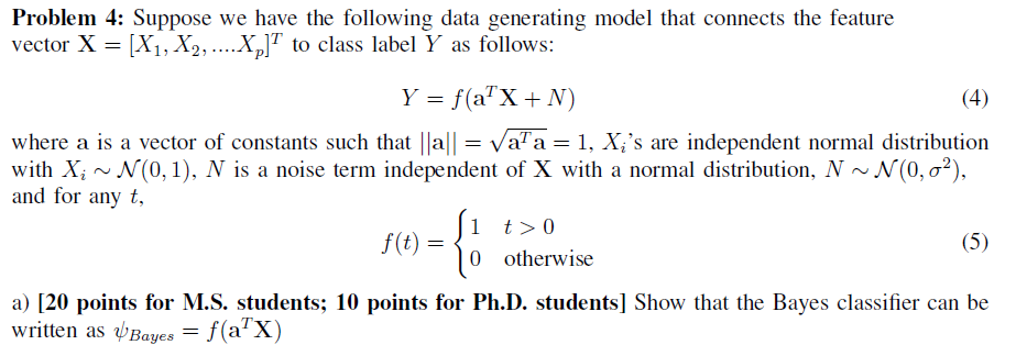 Problem 4: Suppose we have the following data | Chegg.com