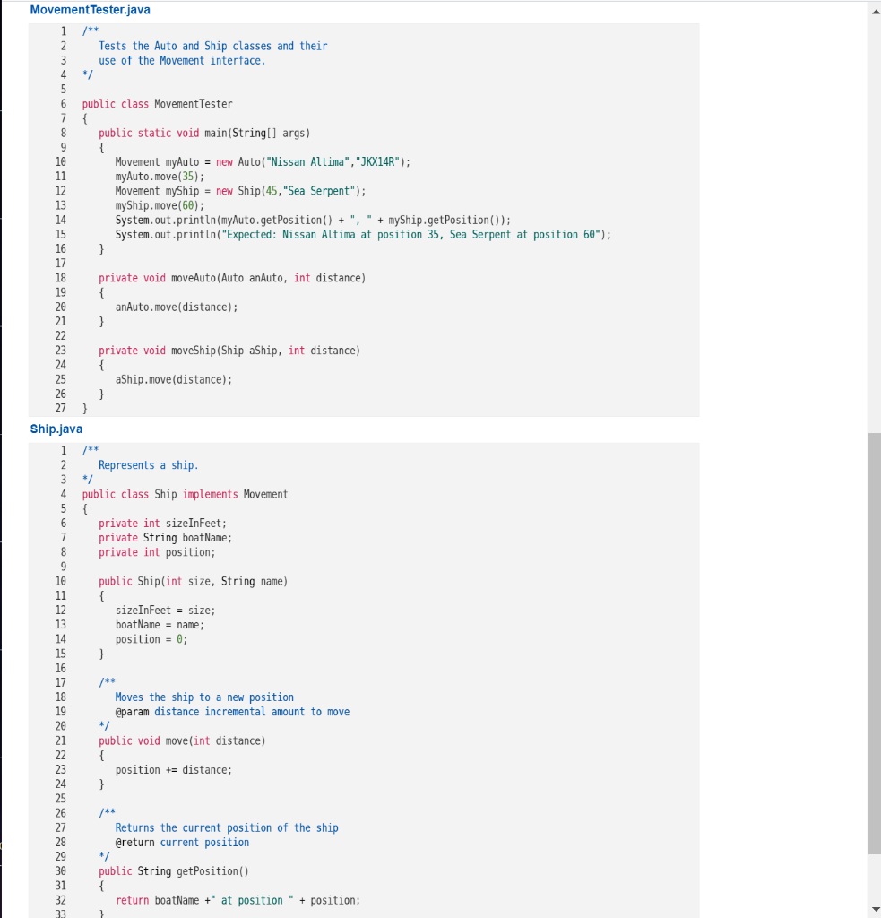 Solved ANYONE Can help complete the code for the Auto.java | Chegg.com