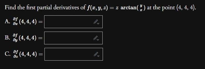 Solved Find the first partial derivatives of | Chegg.com