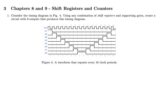 Solved 3 Chapters 8 and 9 - Shift Registers and Counters 1. | Chegg.com