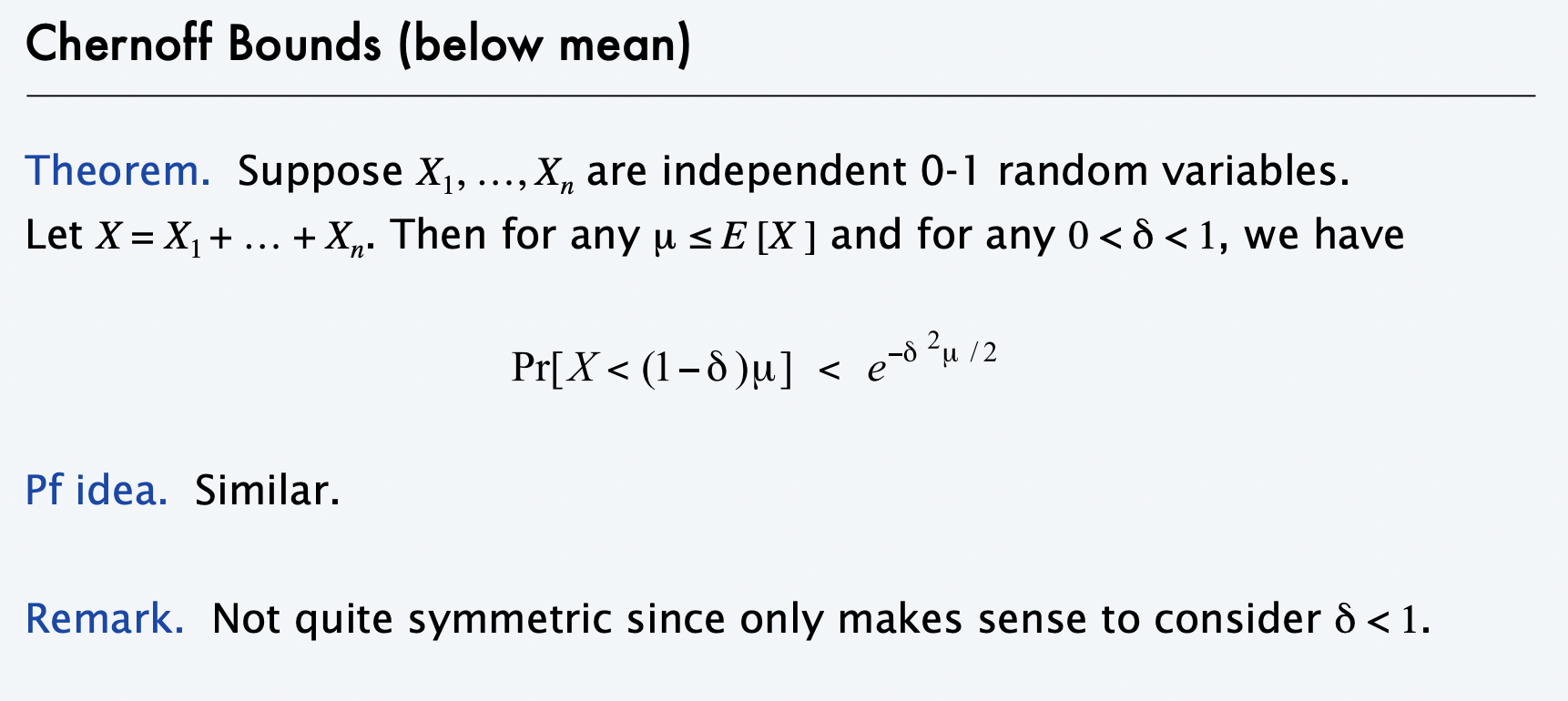 Solved This problem is suppose to be solve by using Chernoff | Chegg.com
