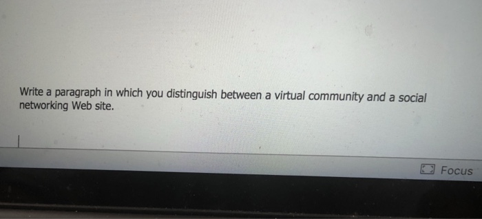 Solved Write a paragraph in which you distinguish between a | Chegg.com