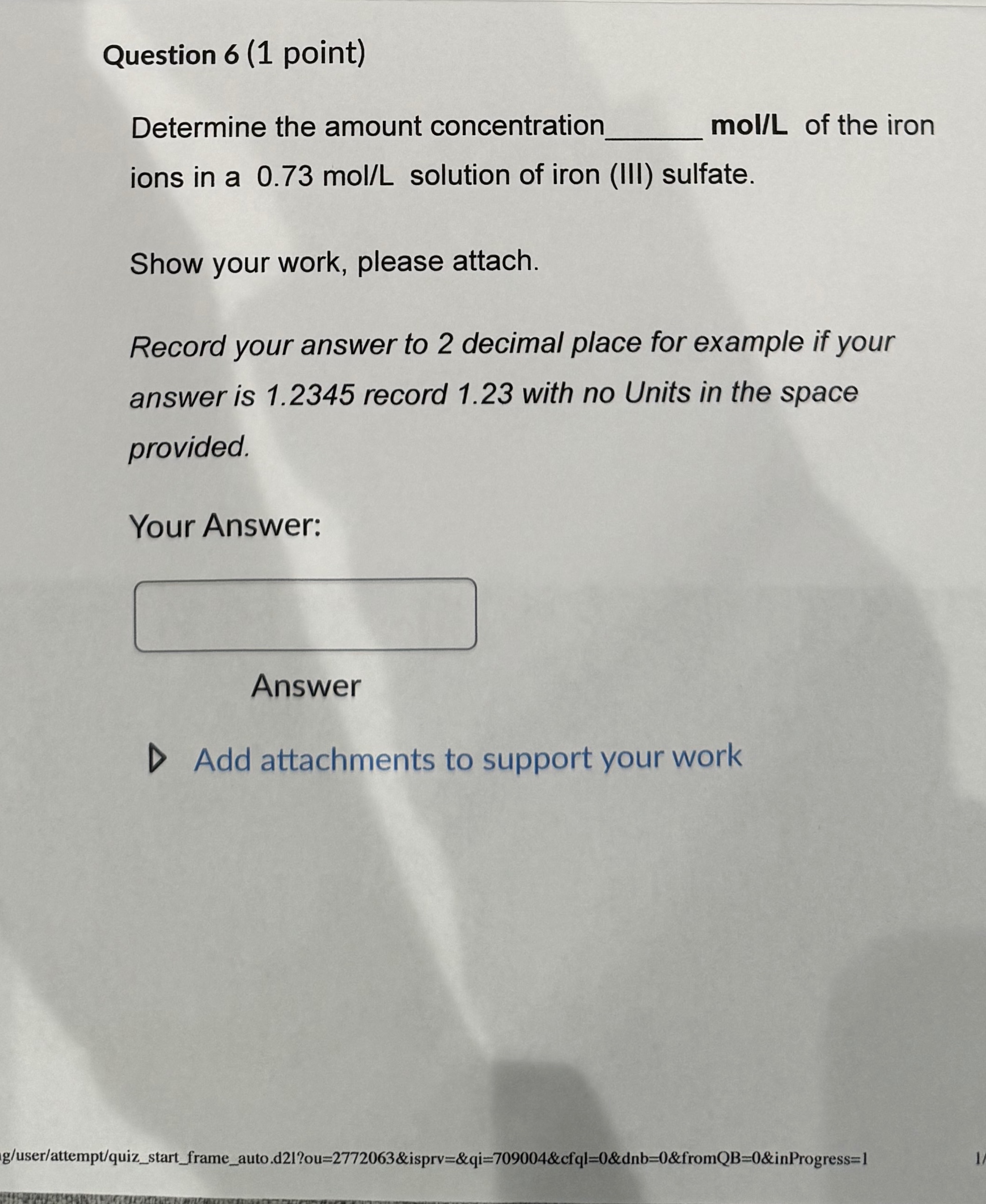 Solved Question 6 (1 ﻿point)Determine the amount | Chegg.com