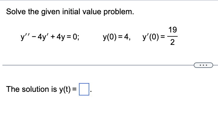 Solved Solve the given initial value | Chegg.com