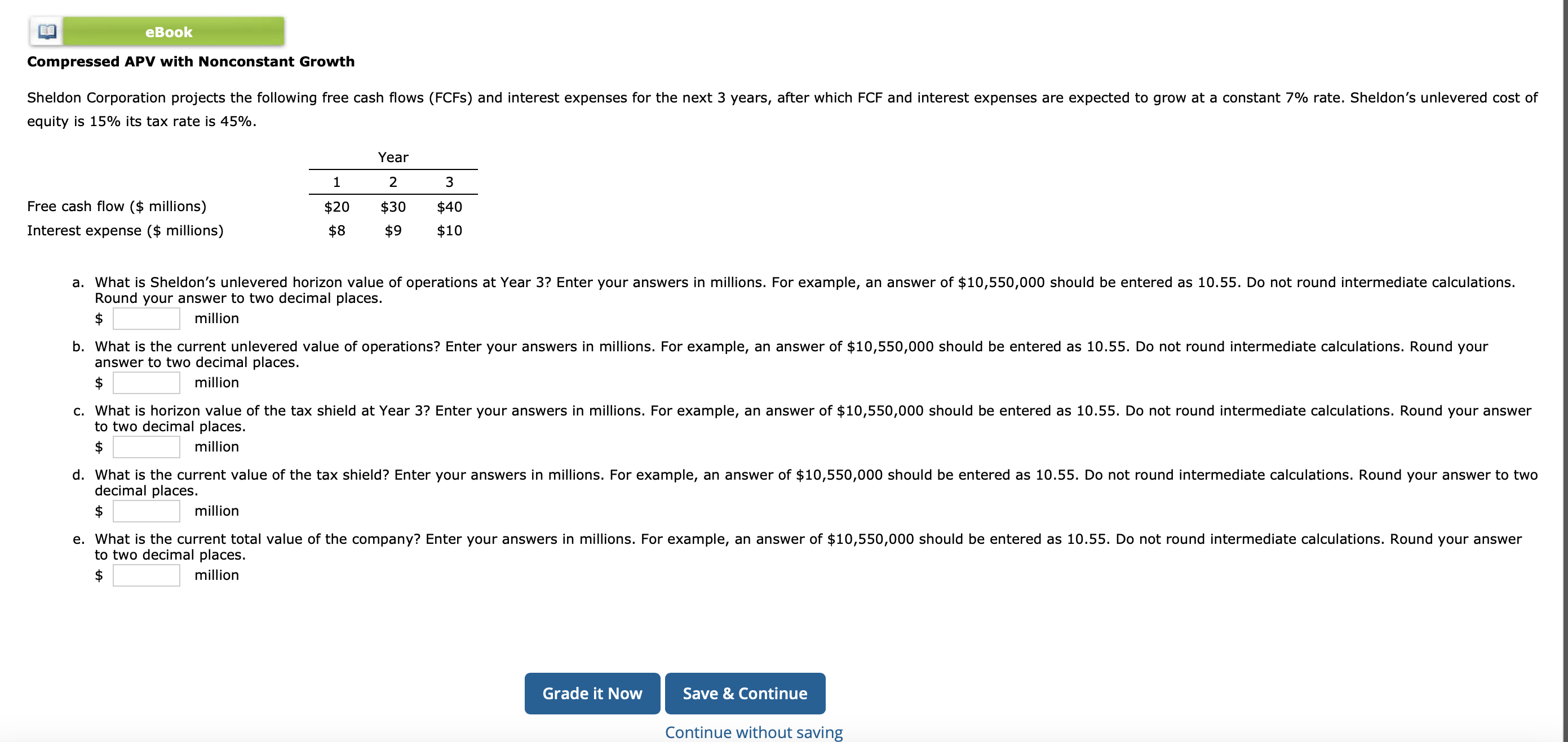 Solved Round your answer to two decimal places. $ million | Chegg.com