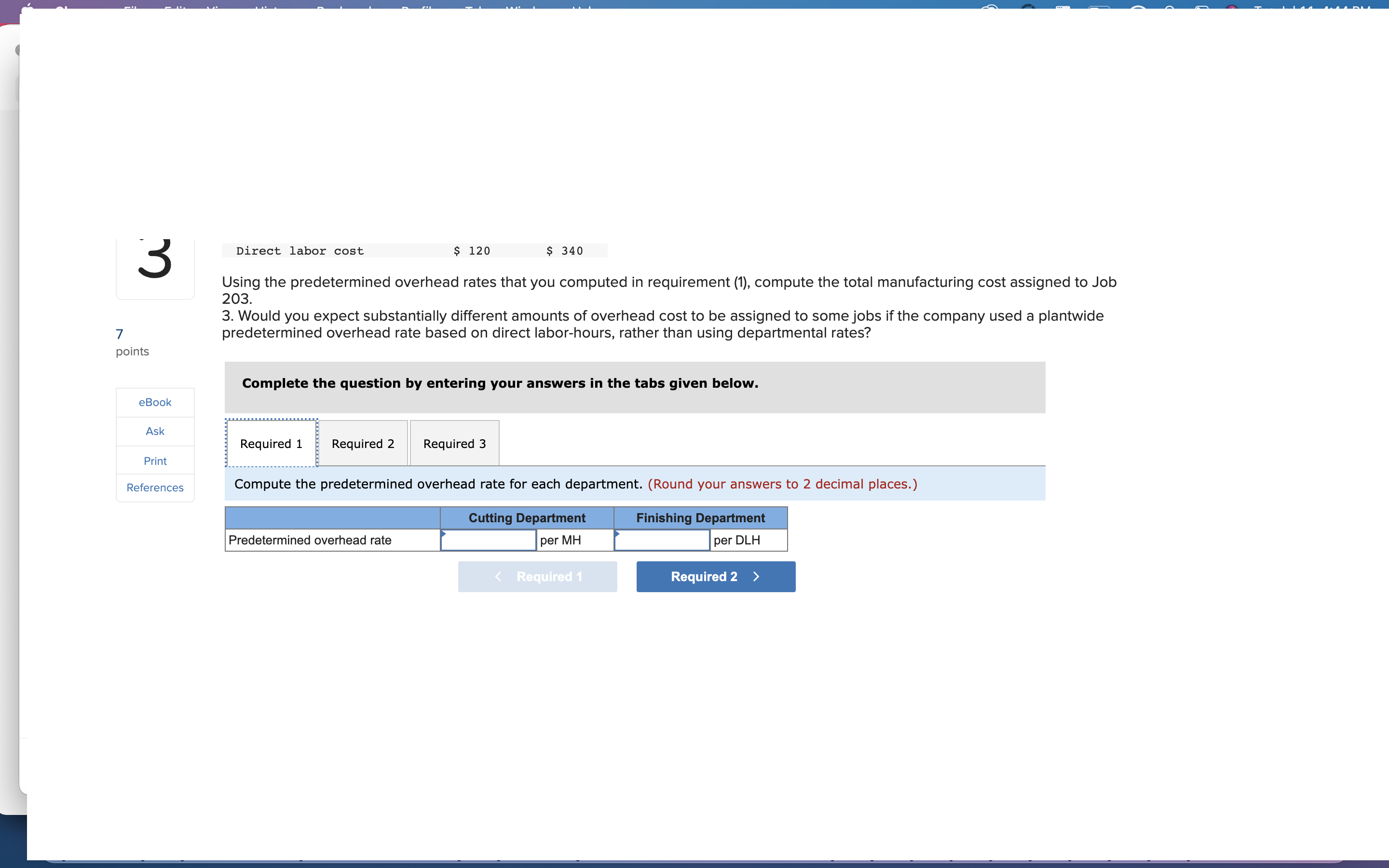 Solved Exercise 2-13 (Algo) Departmental Predetermined | Chegg.com