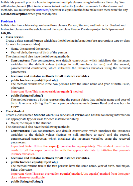 Solved In this lab, you will practice how to implement | Chegg.com
