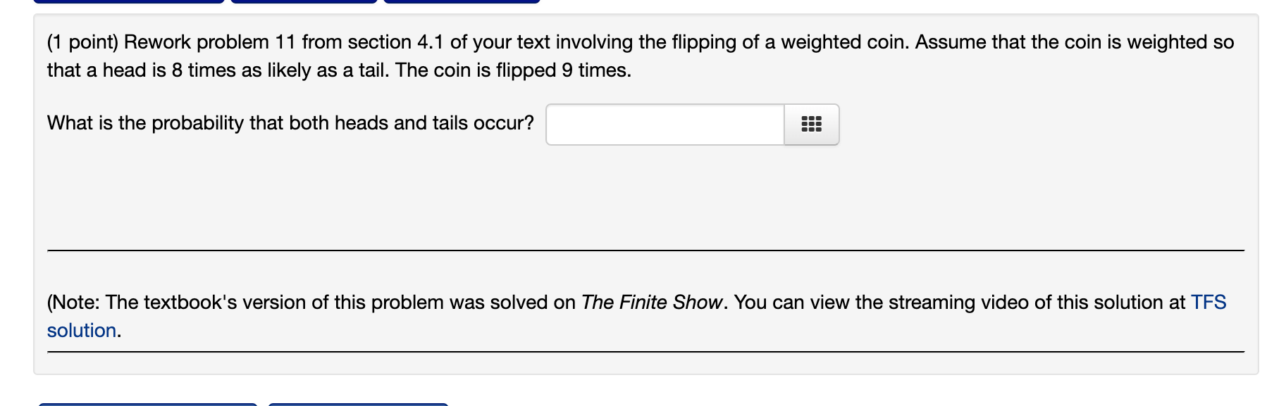 Solved (1 point) Rework problem 11 from section 4.1 of your | Chegg.com