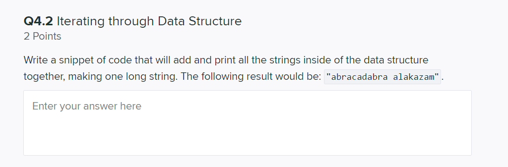 Solved Q4 Data Structures 4 Points In this course, we have | Chegg.com