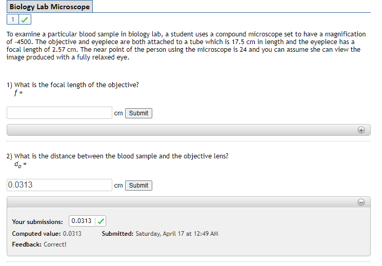 Solved Biology Lab Microscope To examine a particular blood | Chegg.com