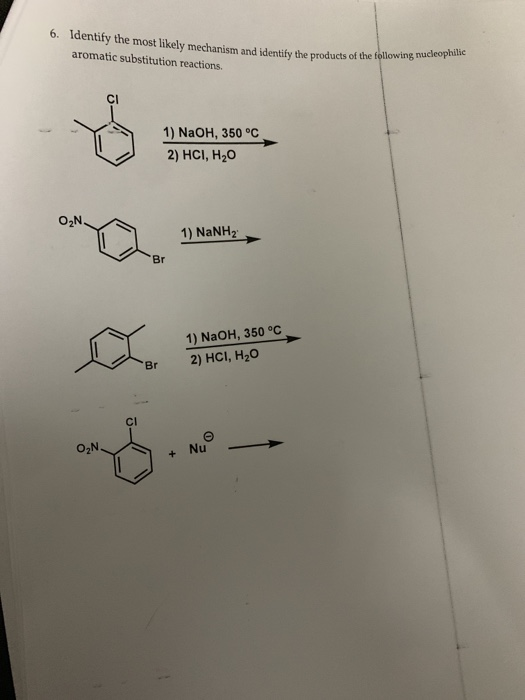 Solved 6. Identify the most likely mechanism and identify | Chegg.com