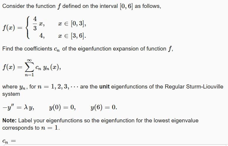 Solved Consider the function f defined on the interval [0,6] | Chegg.com