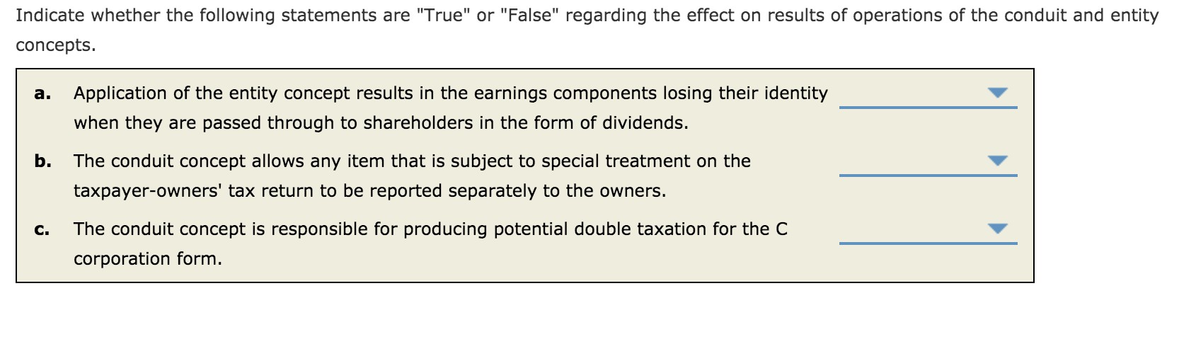 Solved Indicate whether the following statements are "True" | Chegg.com