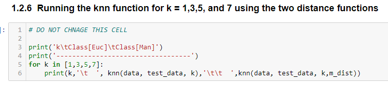Solved 1.2.1 Overview k-NN is a supervised machine learning | Chegg.com