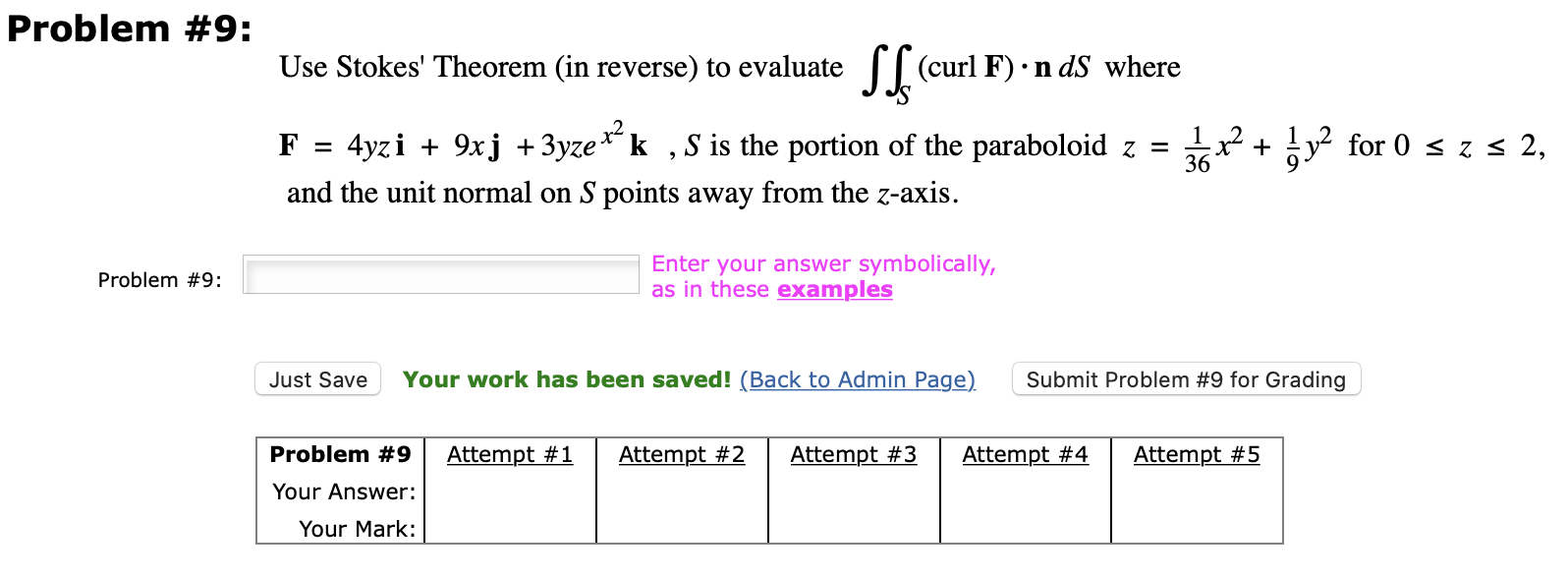 Solved Problem 9 Use Stokes Theorem In Reverse To