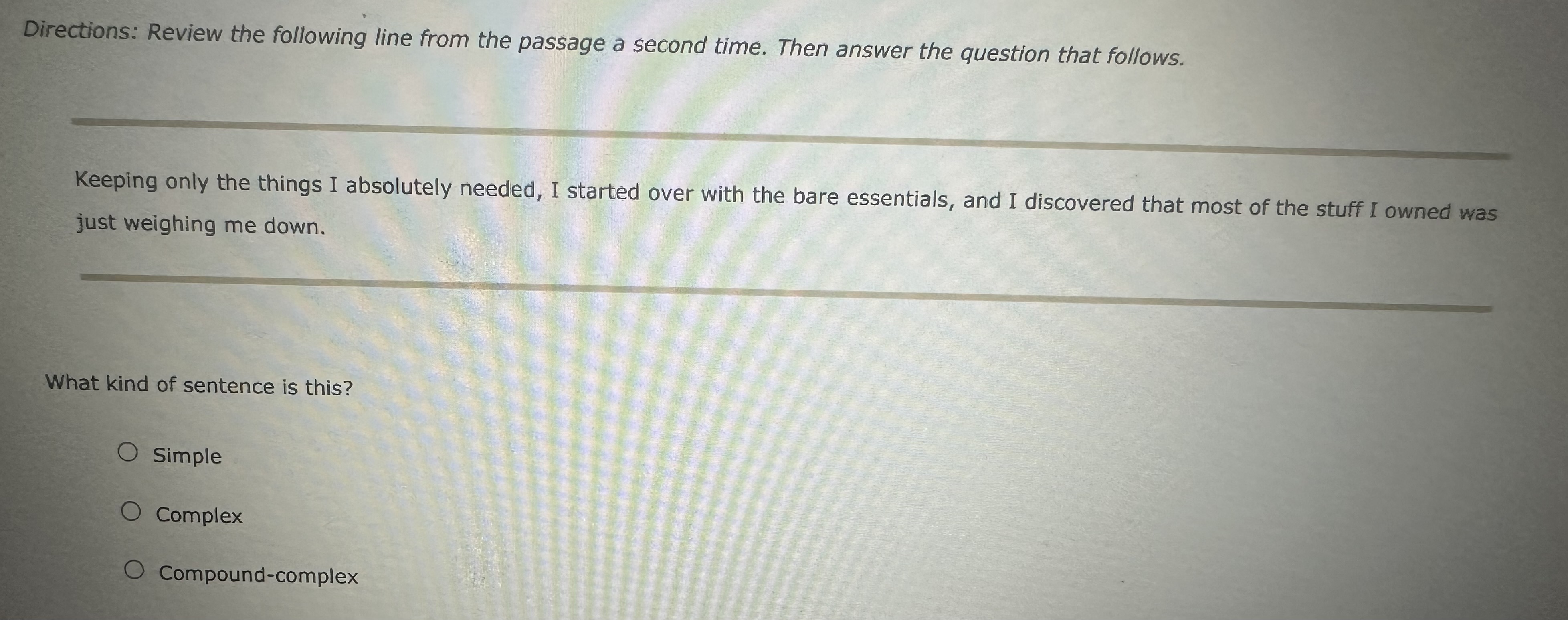 Directions: Read the paragraph and focus on the bold | Chegg.com