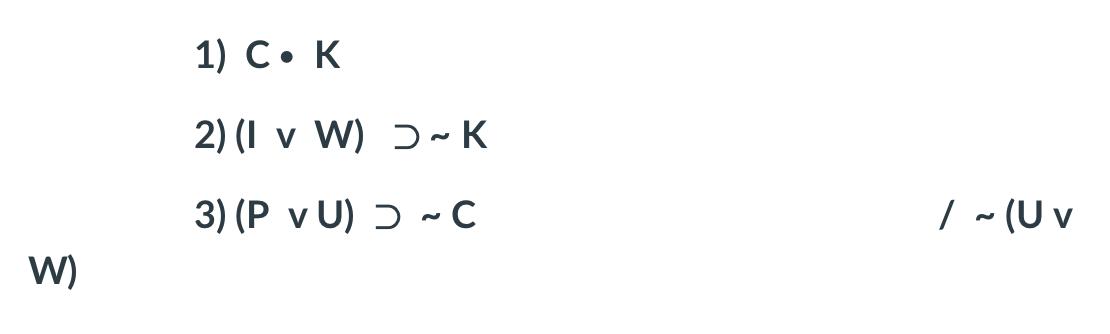 Solved Logic and 18 rules of inference, solve for the | Chegg.com