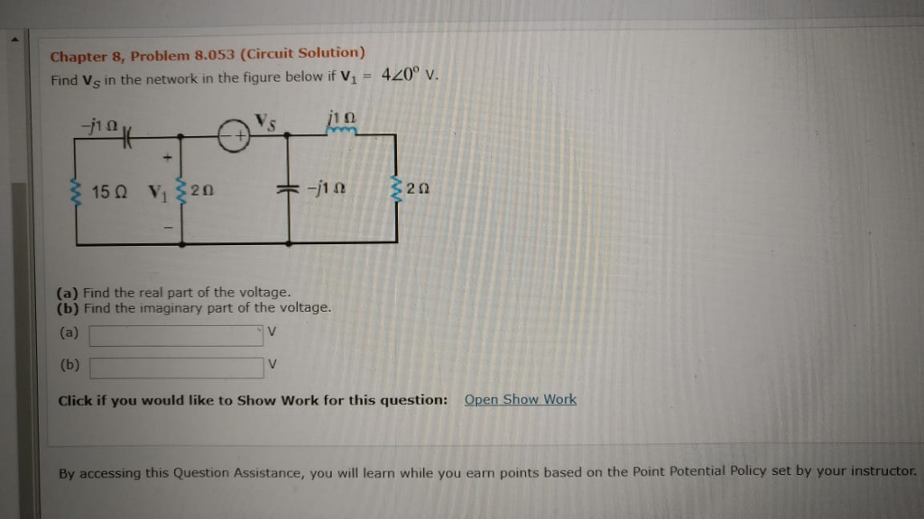 Solved Chapter 8, Problem 8.053 (Circuit Solution) Find Vs | Chegg.com