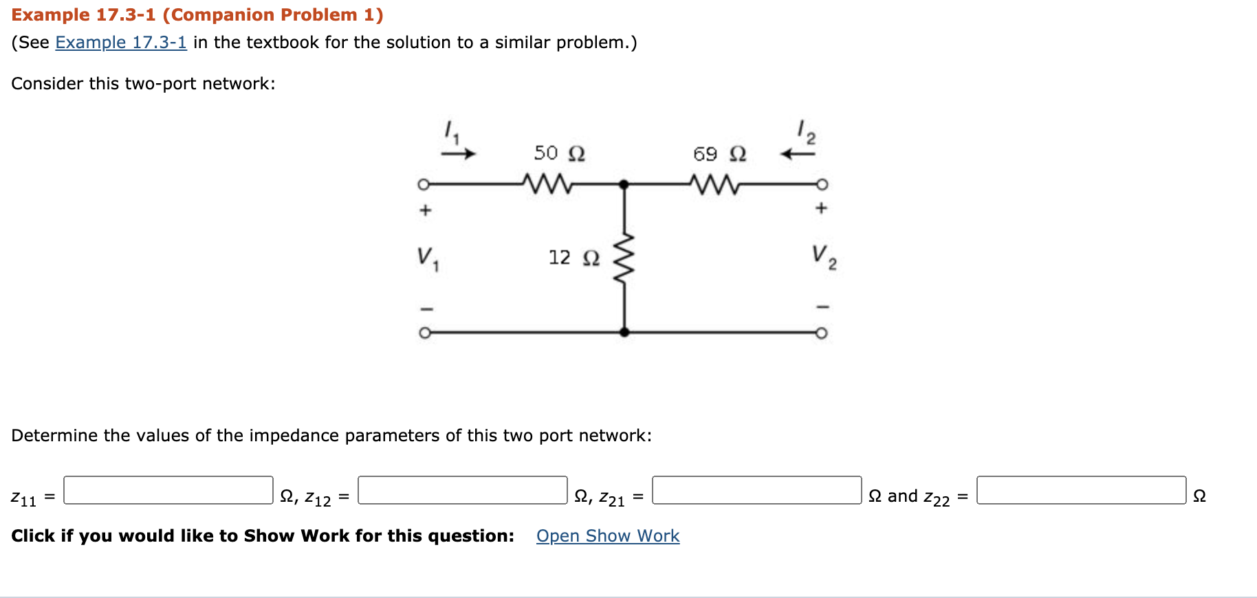 Solved Example 17.3-1 (Companion Problem 1) (See Example | Chegg.com