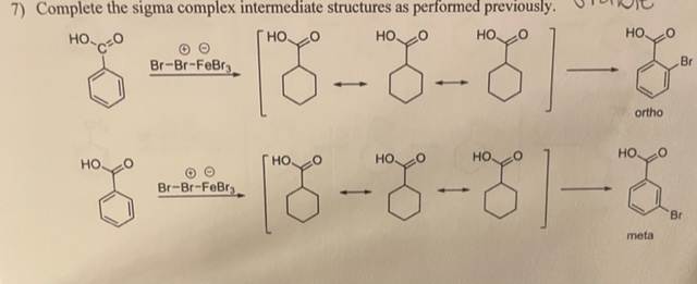 Solved Complete the sigma complex intermediate structures | Chegg.com