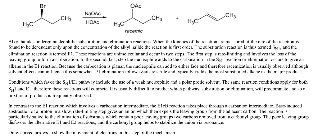 Solved OAc NaOAc CH CH CH H3C HOAc H3C H3C racemiC Alkyl | Chegg.com