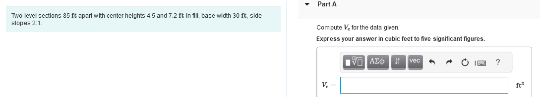 Solved Two level sections 85 ft apart with center heights | Chegg.com