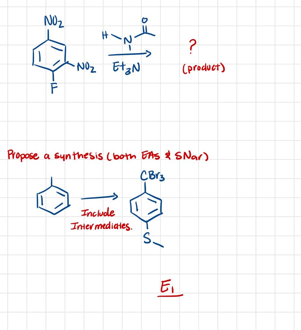 Solved NO2 H 2 ? NO2 Et₂N (product) F Propose a synthesis | Chegg.com