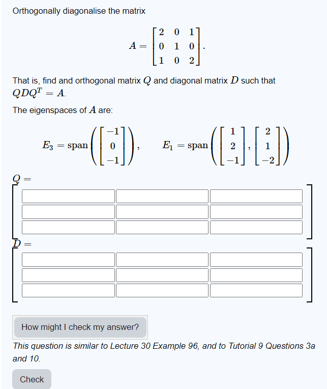 Solved Orthogonally diagonalise the matrixA=[201010102]That | Chegg.com