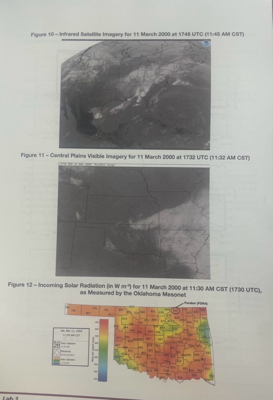 Solved Using the water vapor image (Figure 8) and the | Chegg.com