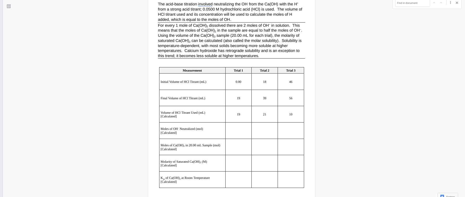 Solved Hi! I'm confused on these last 3 calculations. Any | Chegg.com