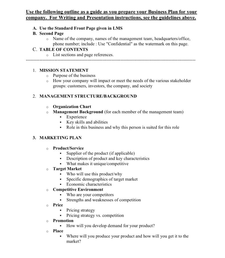 Use the following outline as a guide as you prepare | Chegg.com