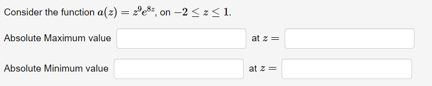 Solved 12 - Global Extrema Max and Min: Problem 2 (8 points) | Chegg.com