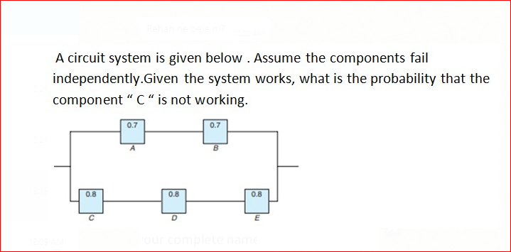 Solved A circuit system is given below . Assume the | Chegg.com