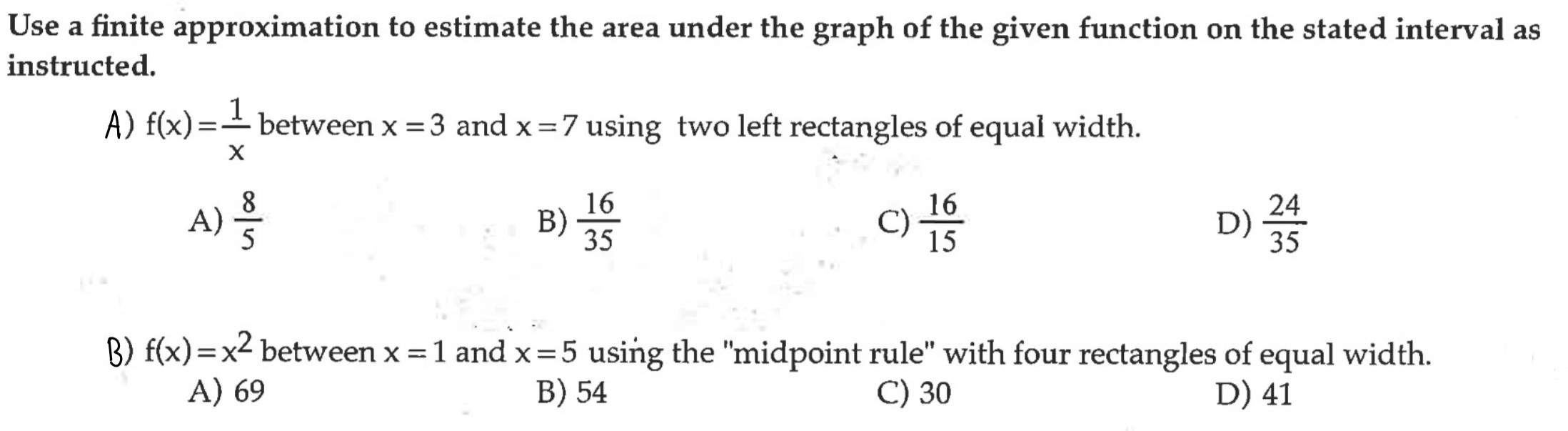 Solved Use a finite approximation to estimate the area under | Chegg.com