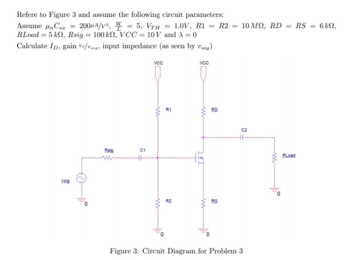 Solved Refere to Figure 3 and assume the following circuit | Chegg.com