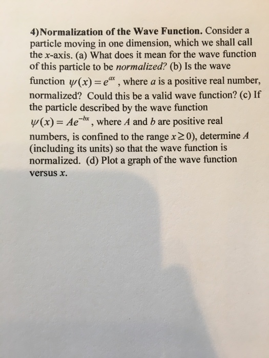 Solved Consider a particle moving in one dimension, which we | Chegg.com