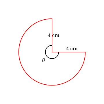 Solved A conical cup is made from a circular piece of paper | Chegg.com