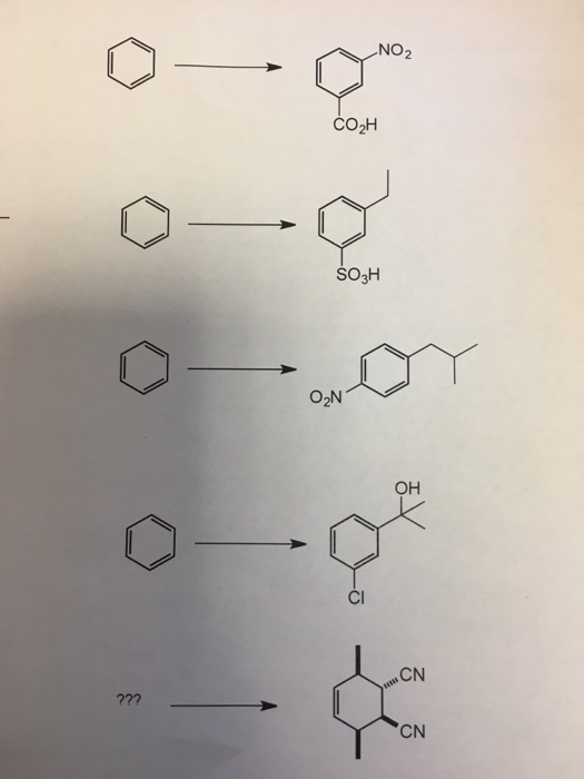 Solved EAS synthesis worksheet. Provide the reagents for | Chegg.com