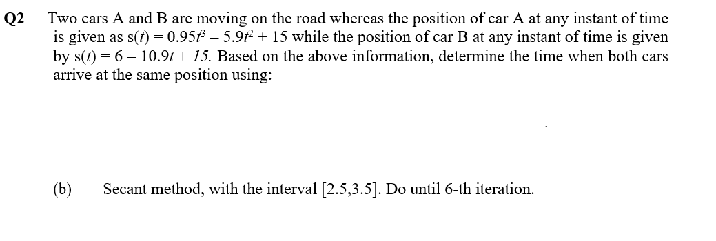 Solved Two cars A and B are moving on the road whereas the | Chegg.com