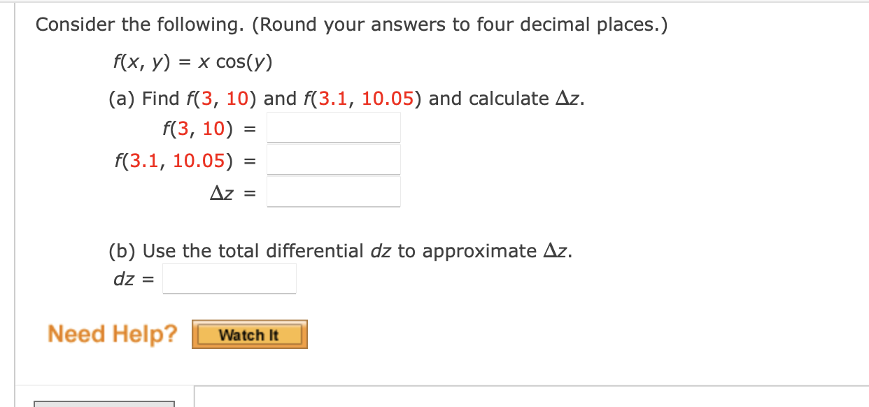 Solved Consider the following. (Round your answers to four | Chegg.com