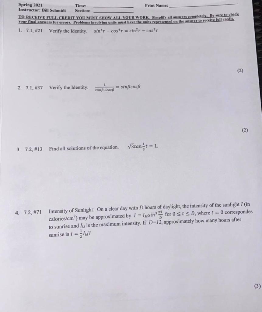 Solved I have the answers, but I need the steps on how to | Chegg.com