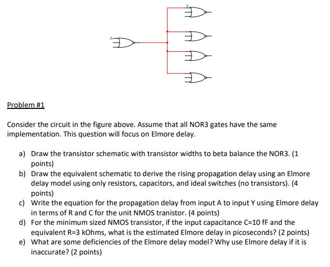 Problem #1 Consider the circuit in the figure above. | Chegg.com