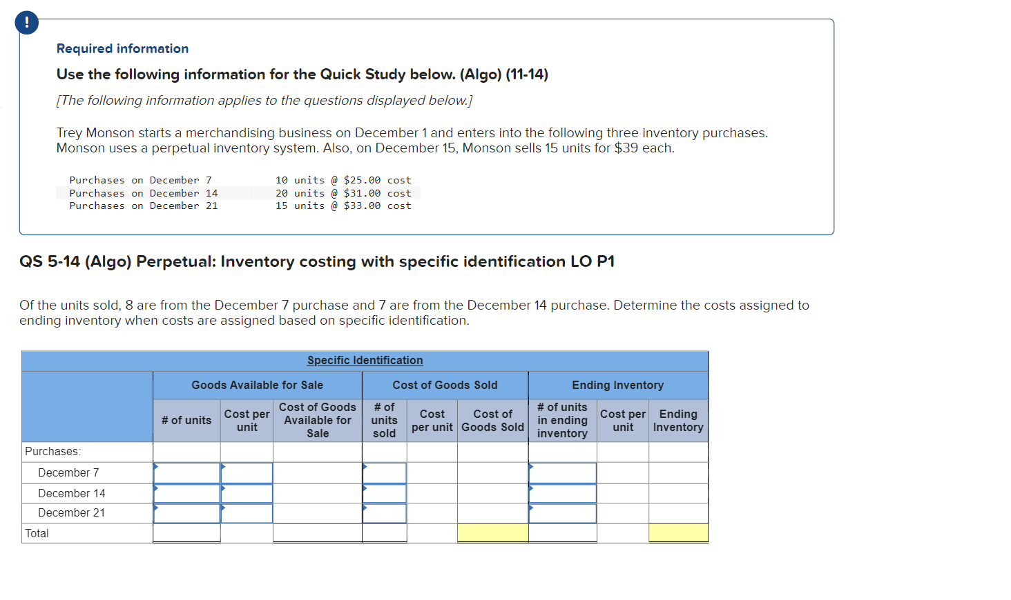 Solved Required informationUse the following information for | Chegg.com