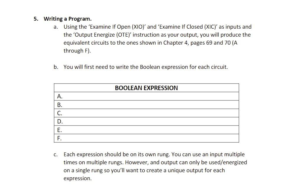 Solved 5. Writing a Program. a. Using the 'Examine If Open | Chegg.com