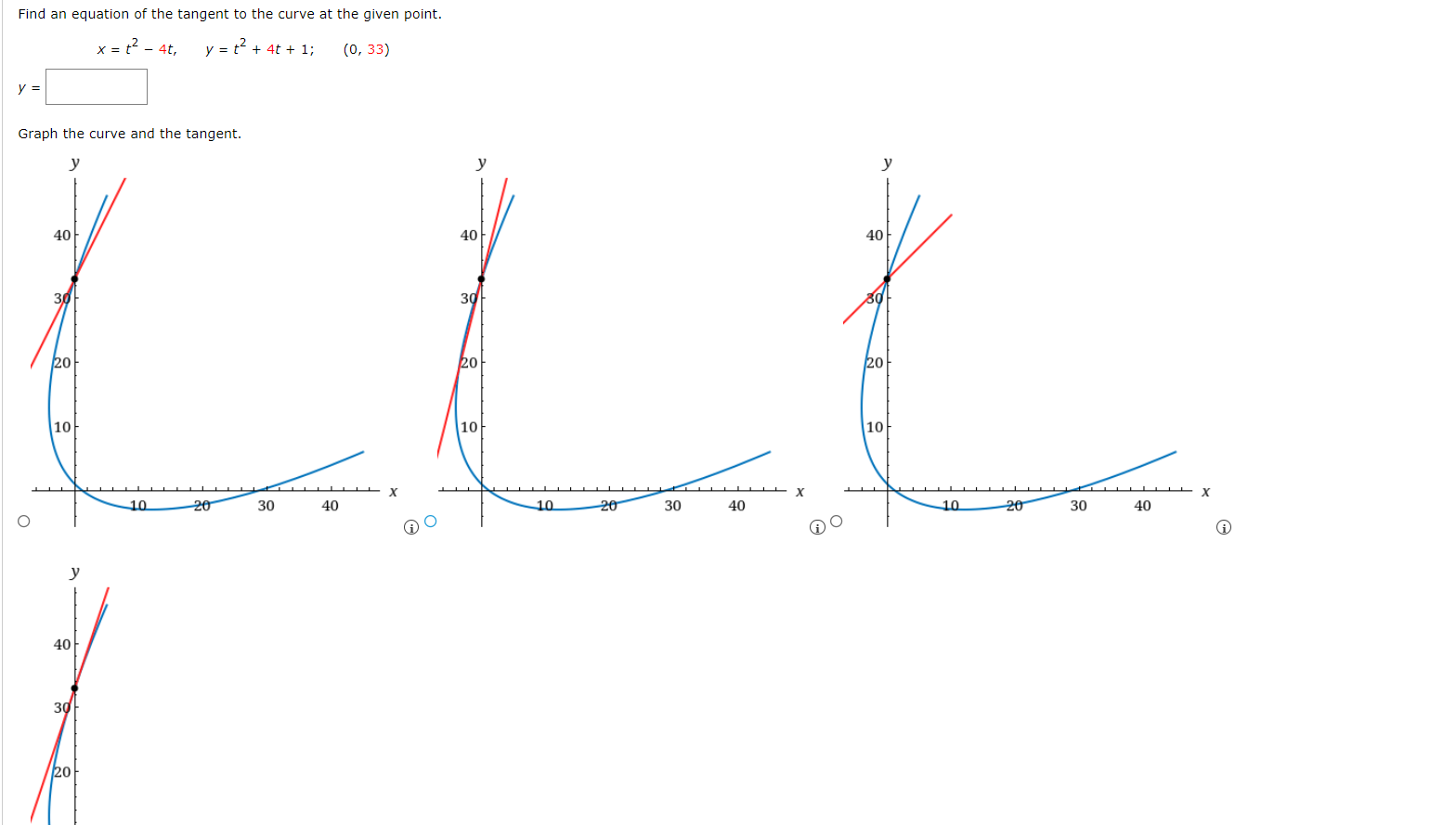 Solved Find an equation of the tangent to the curve at the | Chegg.com