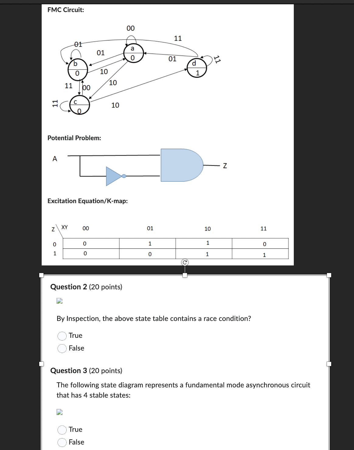 Solved FMC Circuit: Potential Problem: Excitation | Chegg.com