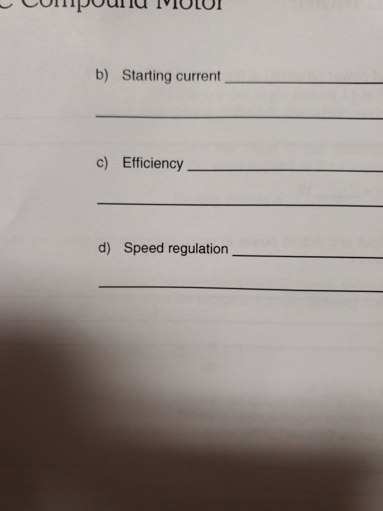 Solved .HoW much larger is the starting current than the | Chegg.com