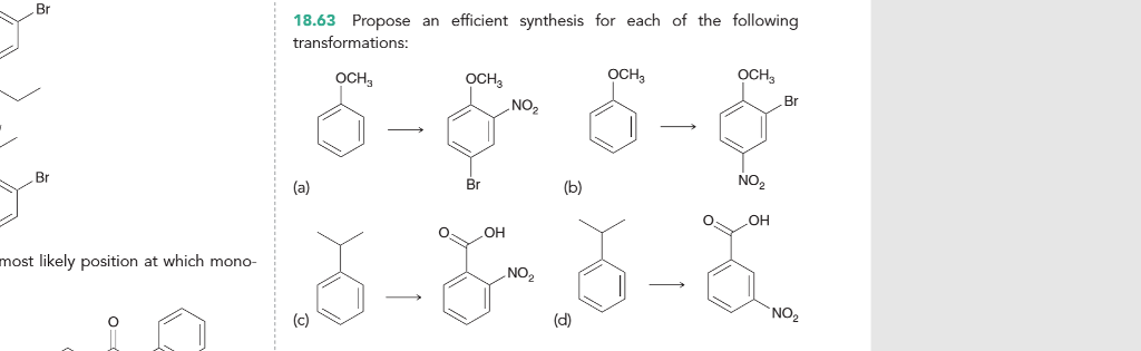 Solved Br 18.63 Propose an efficient synthesis for each of | Chegg.com