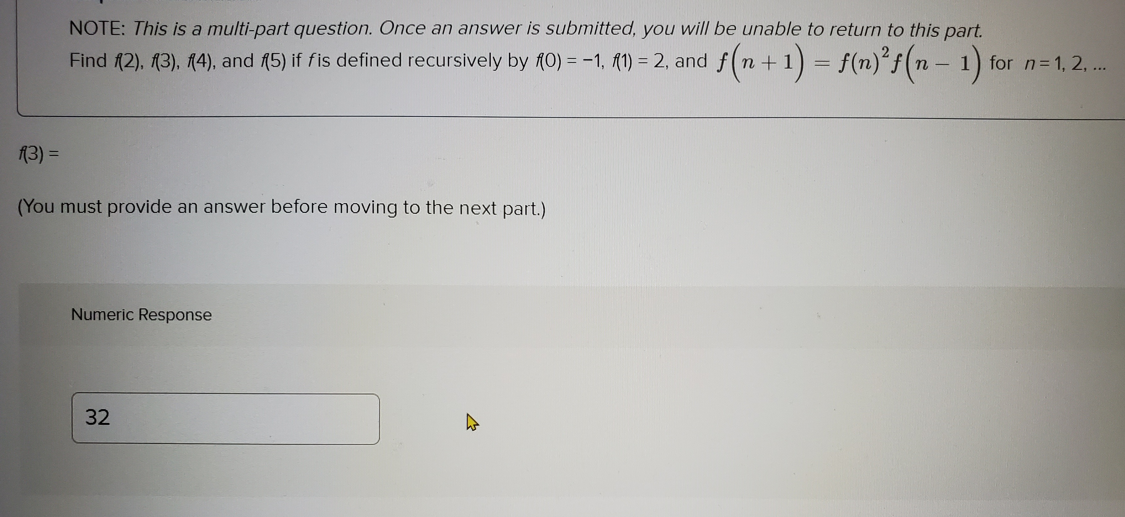 Solved NOTE: This is a multi-part question. Once an answer | Chegg.com
